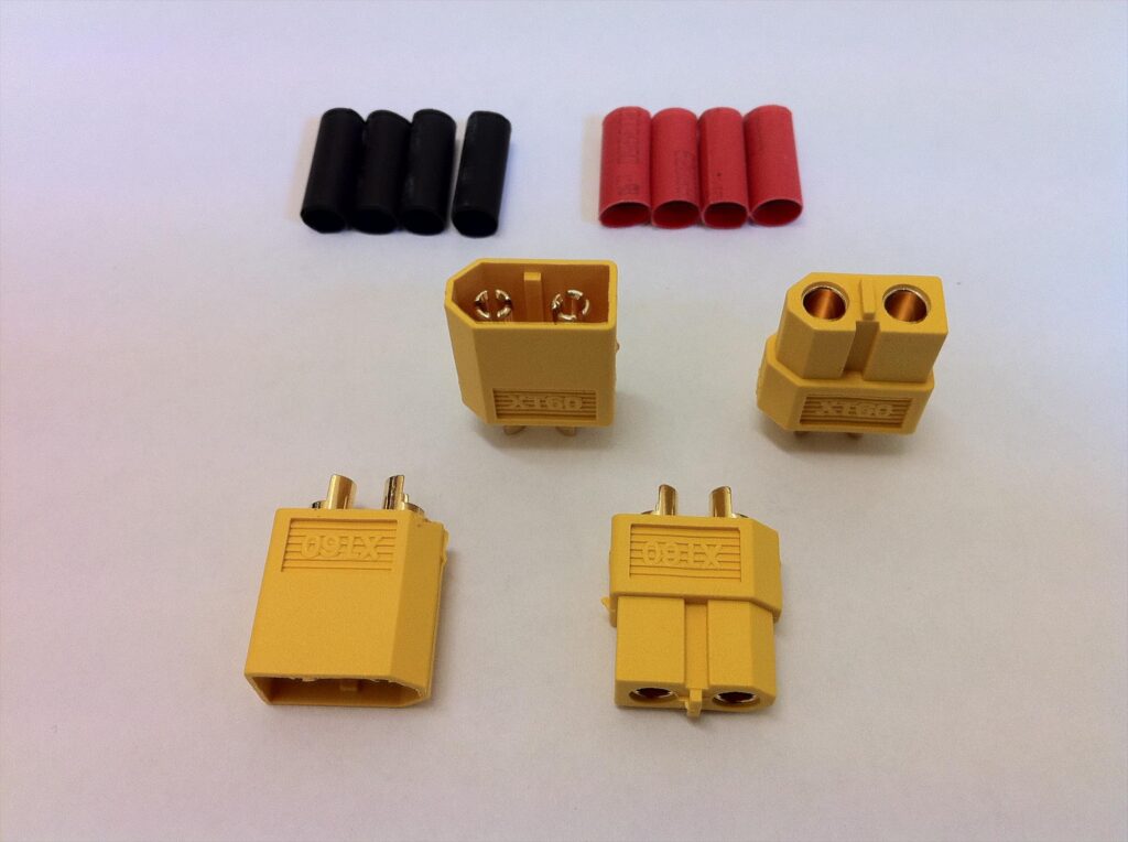 Fusion FS-XT60/02 XT60 Connector Set w/HS 2 pairs - Inside Line Models